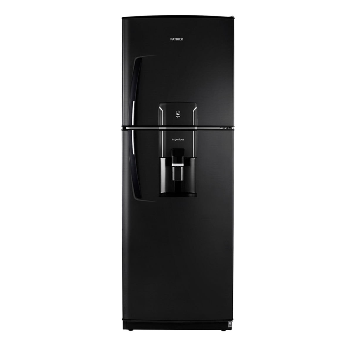Heladera con Freezer PATRICK 394lts Negra con Dispenser y Extra Freezer ...