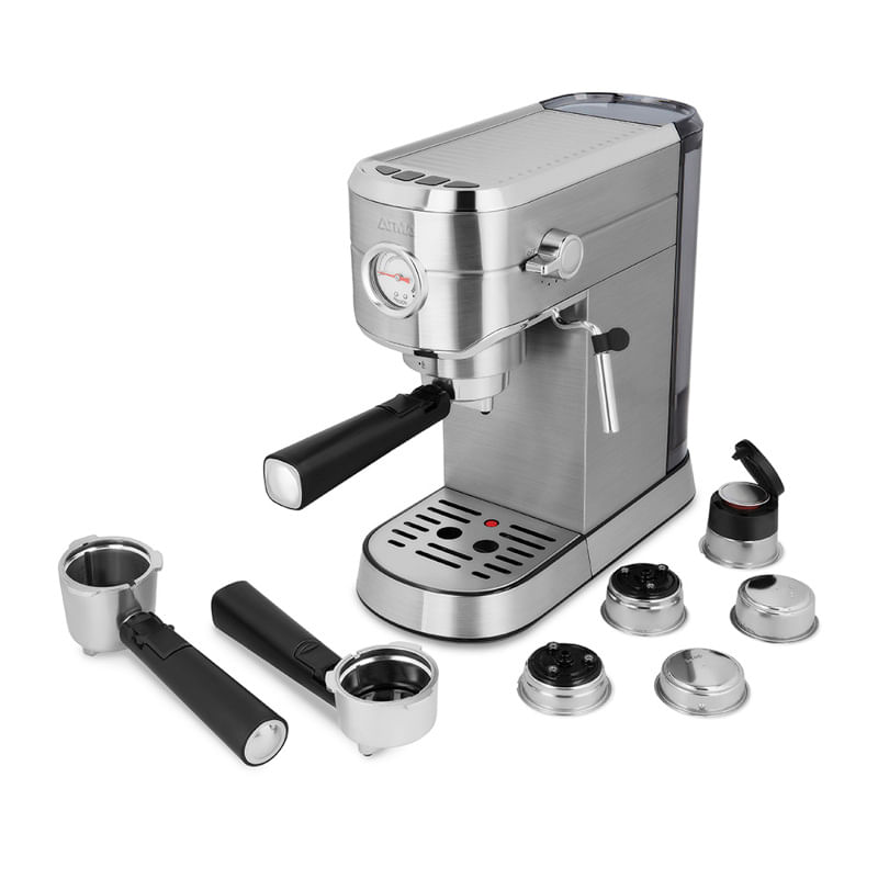 Cafetera ATMA Express Pro 1lt 20bar Compatible cafe molido y capsulas ...